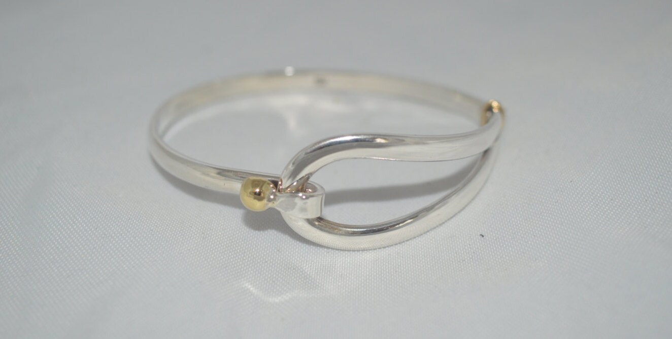 Designer Inspired Solid 925 Sterling Silver Bangle Bracelet - Etsy
