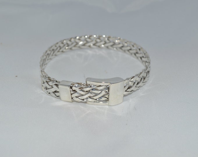 Sterling Silver Fully Adjustable Bangle Bracelet - Etsy