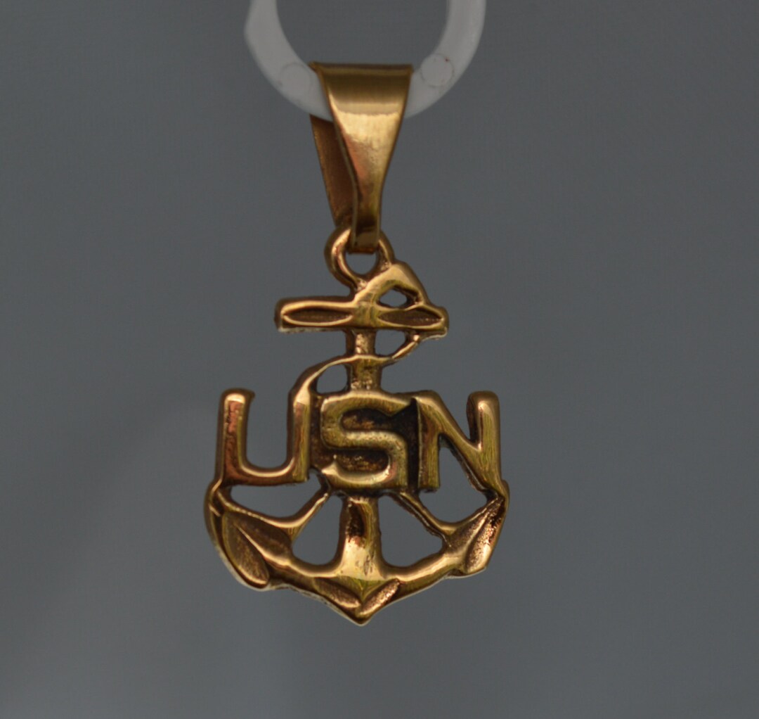 US Navy Anchor Pendant - Etsy