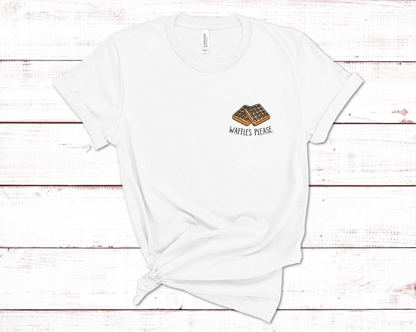 Waffles Please Tees Pocket Shirt Funny Sayings Shirt Cute Tops | Etsy