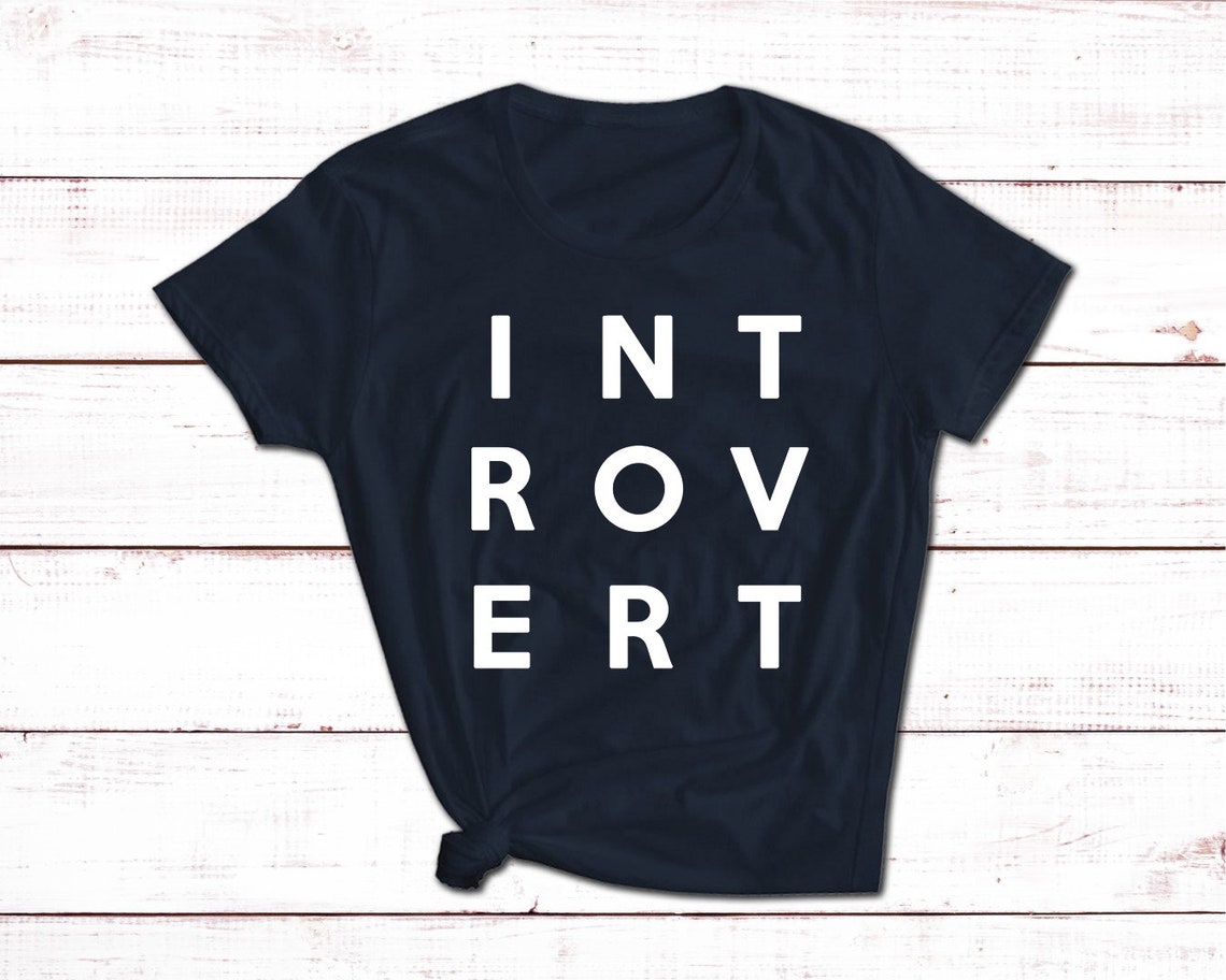 Introvert Shirt Funny Gift Introverted Shirt Funny Graphic Tee | Etsy