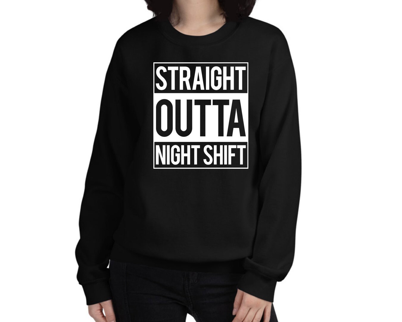 Straight outta night shift nurse t shirt funny slogan shirt | Etsy