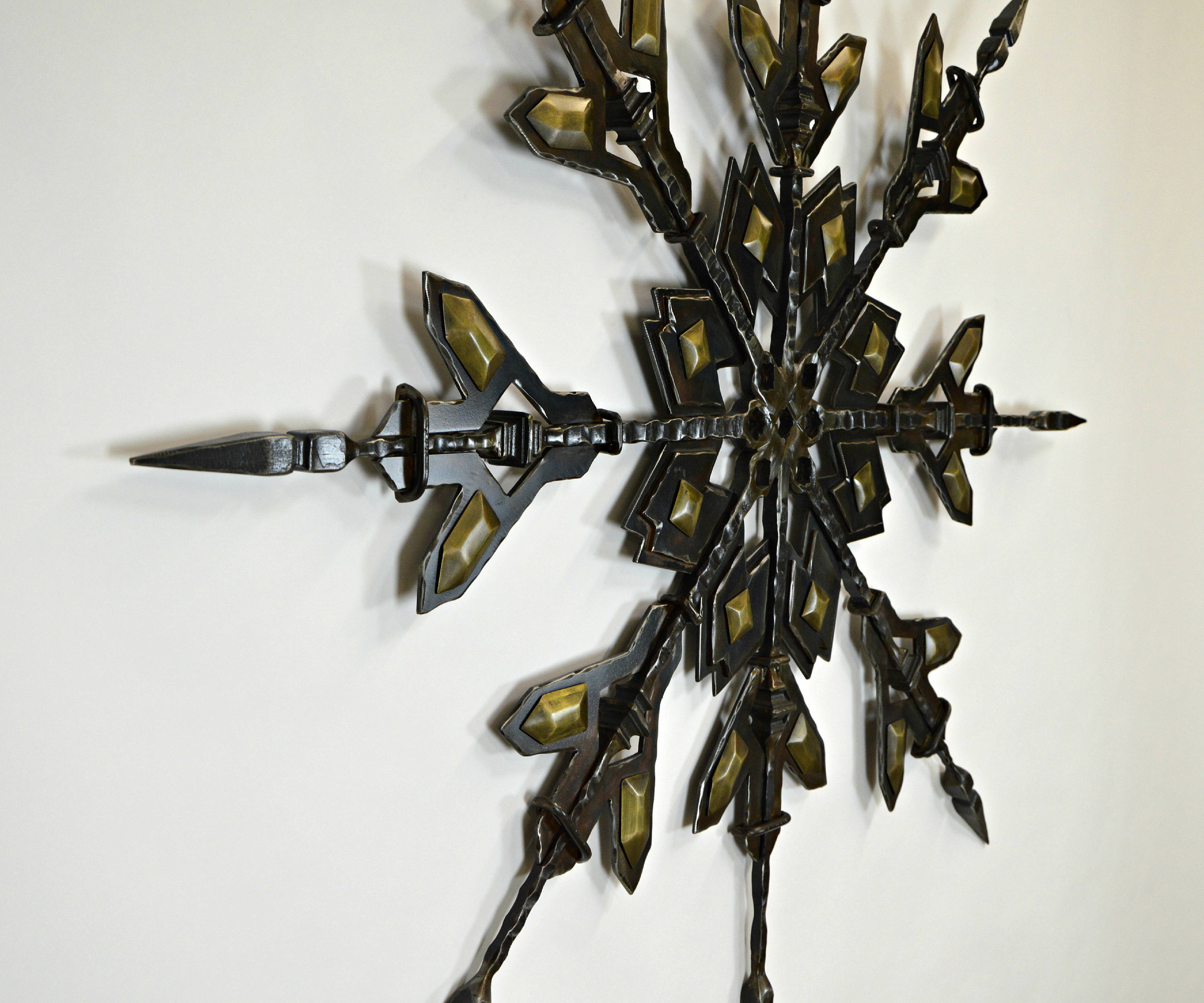 Medieval Metal Snowflake Wall Art - Etsy