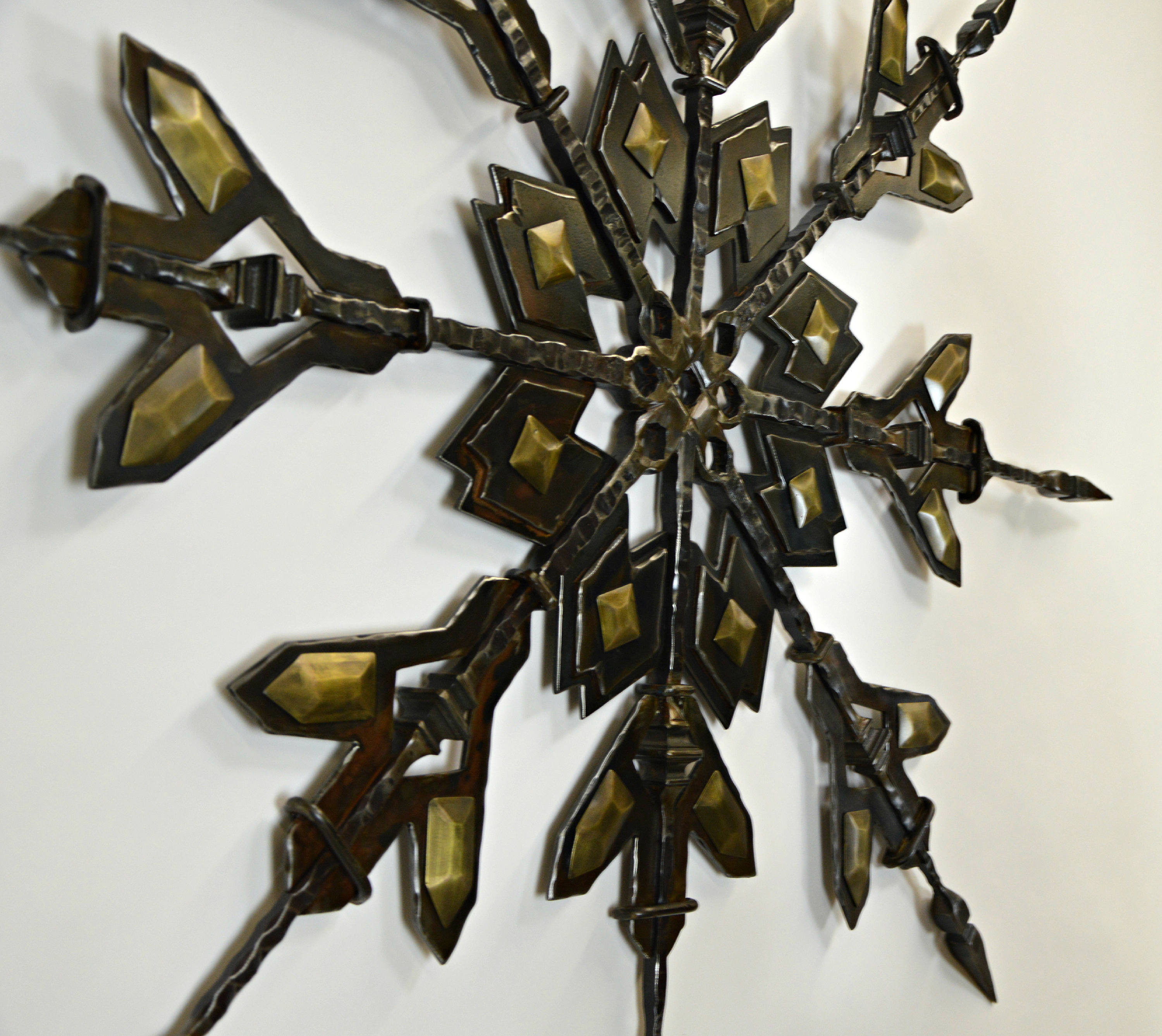 Medieval Metal Snowflake Wall Art - Etsy