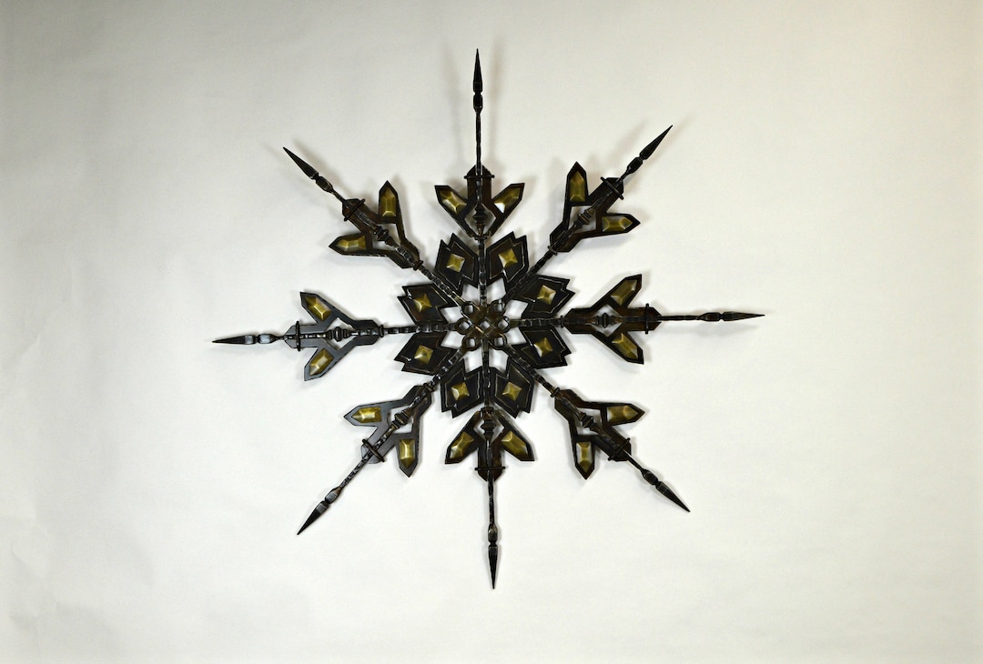 Medieval Metal Snowflake Wall Art - Etsy