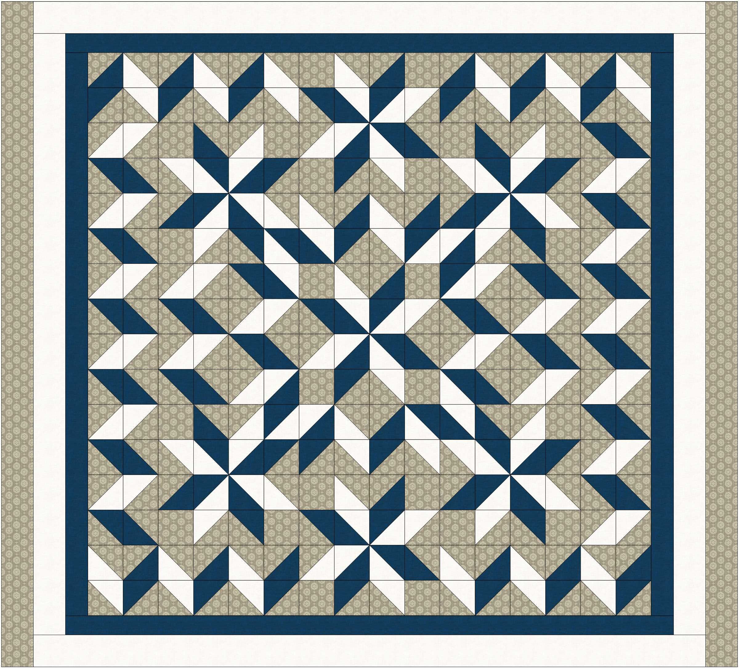 King Size “building Stars” Quilt Pattern Digital File - Etsy