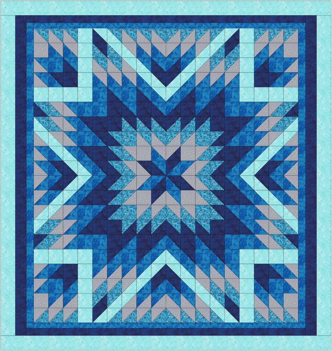 PDF Quilting Pattern - Queen Size - Etsy