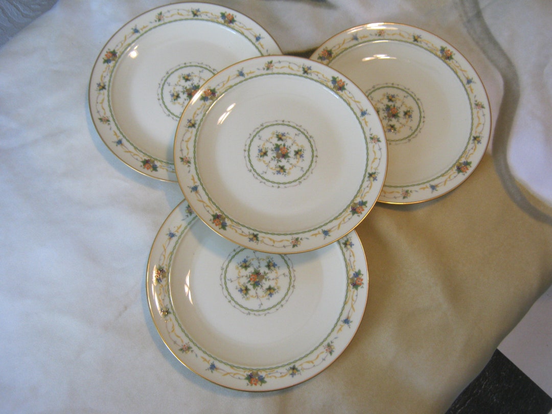 Set of 4 Beautiful Noritake Normandy 8 3/8 Inch Salad Plates - Etsy