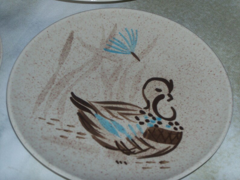 Vintage Mid Century Modern Red Wing Pottery Quail Bob White 5 - Etsy