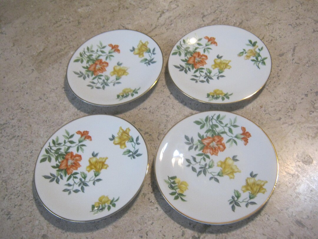 Set of 4 H & C Heinrich HC 201 Bavaria Germany 6 Inch Bread Plates - Etsy