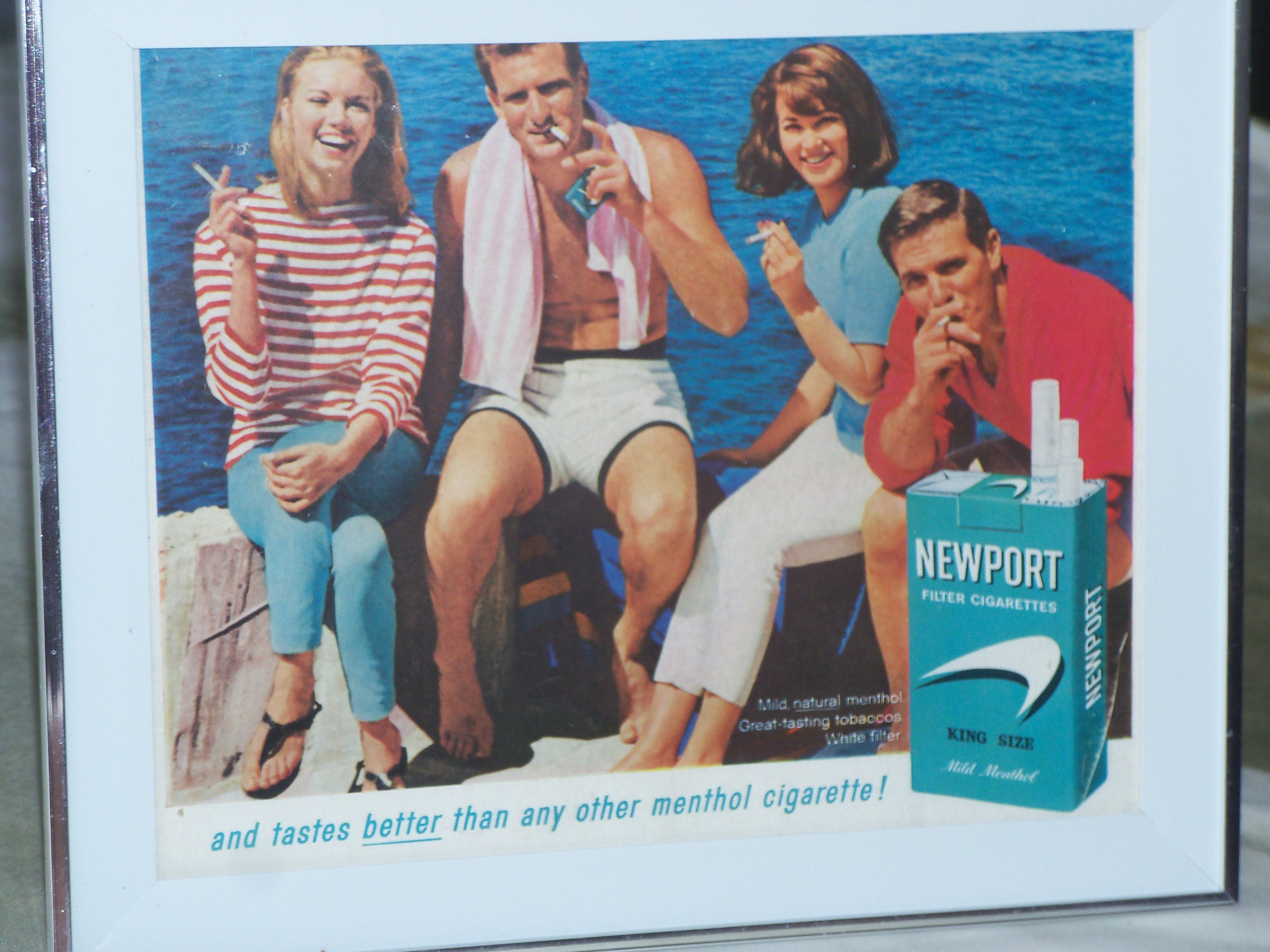 Vintage Newport Cigarettes 1965 Life Magazine 11 by 9 Framed - Etsy