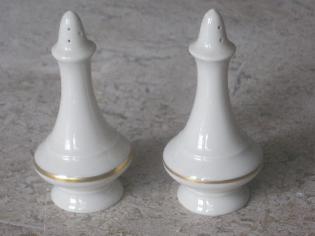 Beautiful Lenox Special Salt and Pepper Shakers From an Estate - Etsy