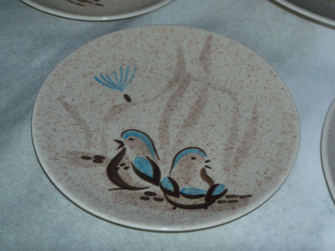 Vintage Mid Century Modern Red Wing Pottery Quail Bob White 5 - Etsy