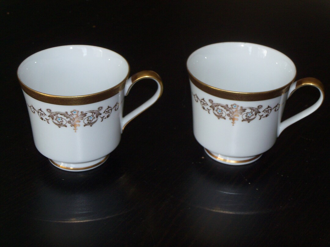 Set of 2 Mikasa Colony Gold Tea / Coffee Cups - Etsy
