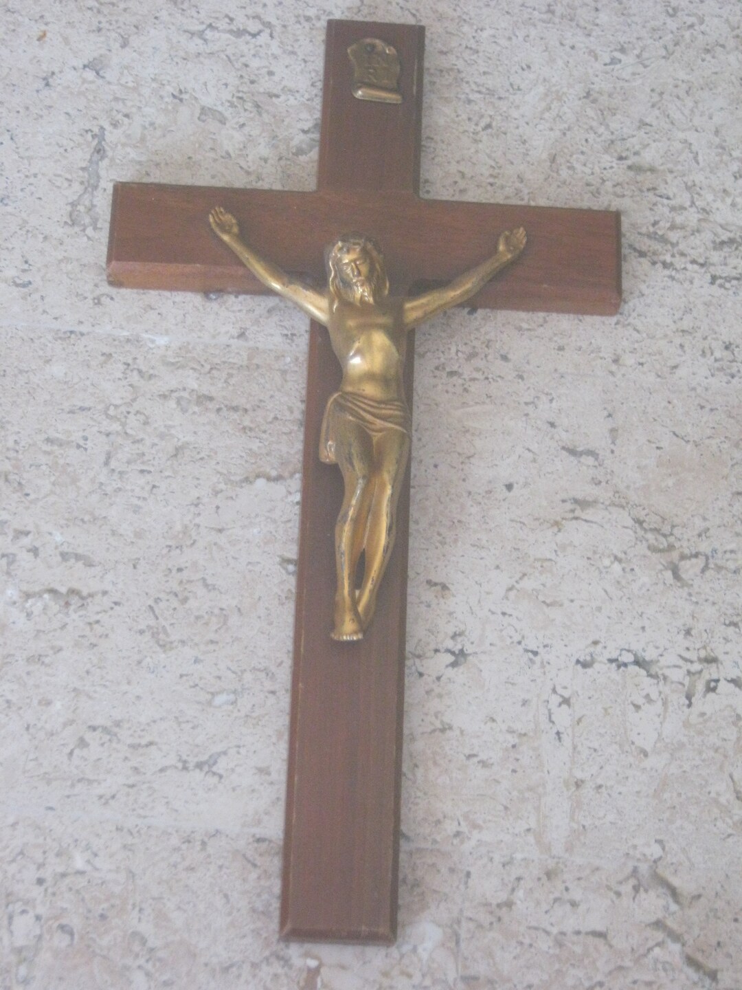 Vintage Catholic Wood and Metal 12 Inch Wall Crucifix - Etsy