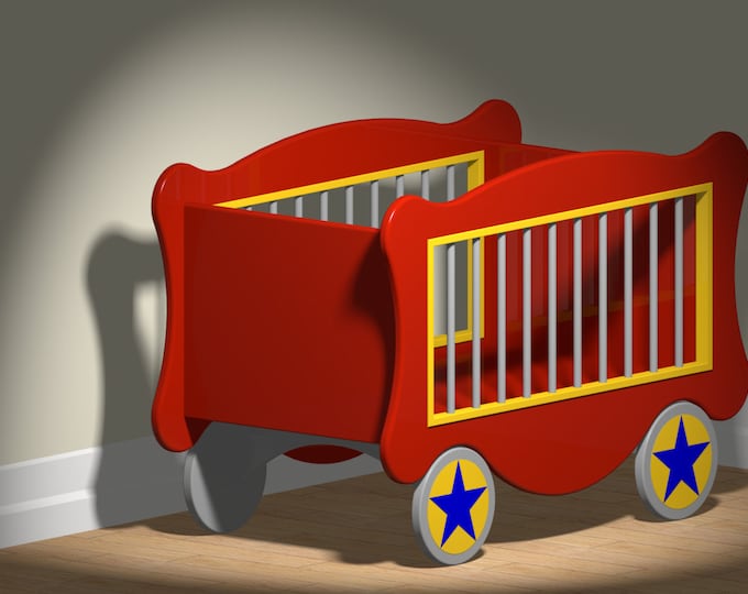 Digital Download: Circus Wagon Toy Box Woodworking Plan - Etsy