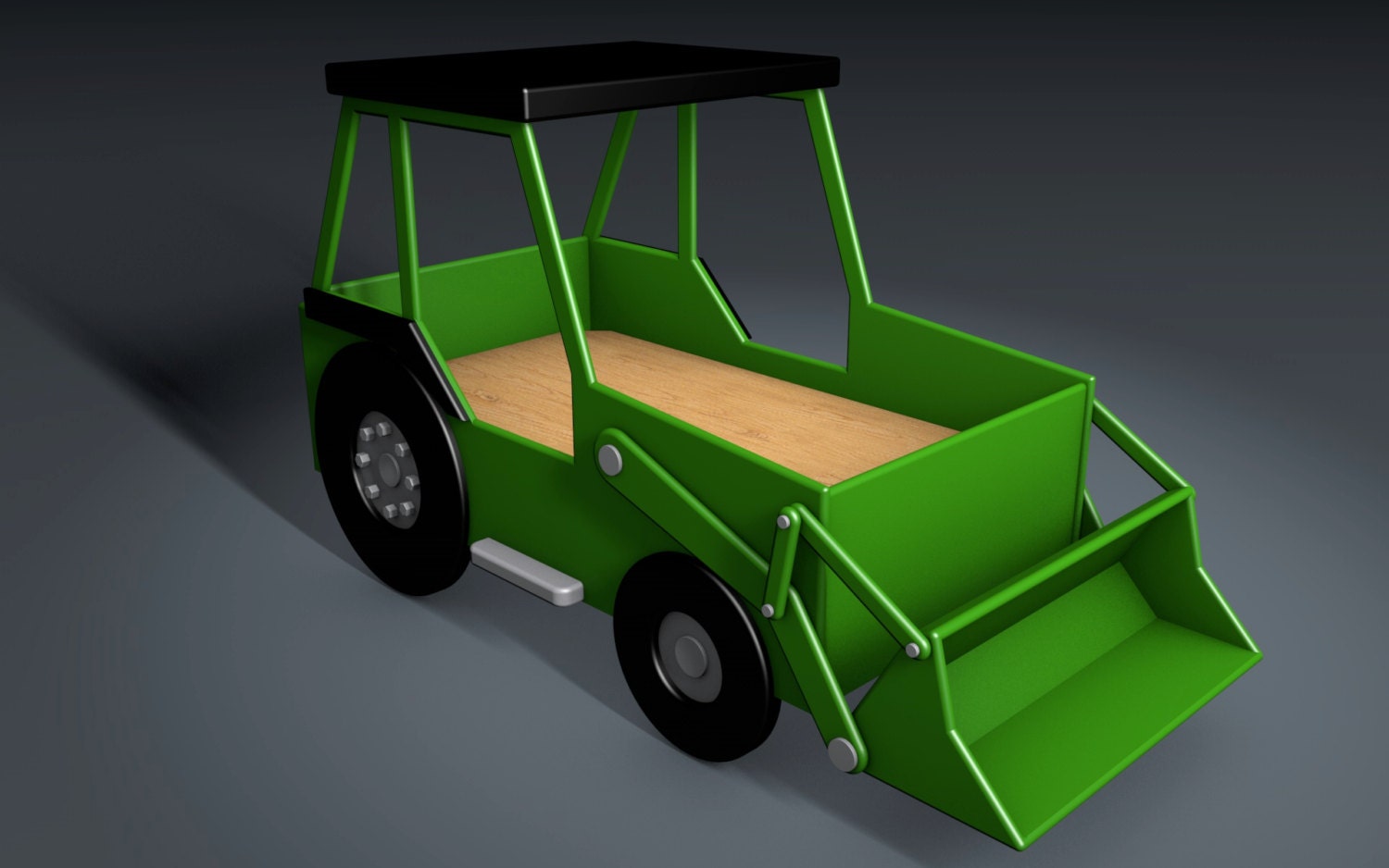 Front End Loader crib Size Bed Woodworking Plan - Etsy