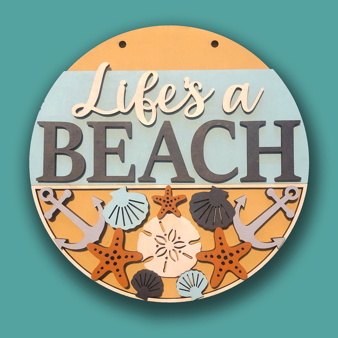 Life's a Beach Sign - Etsy