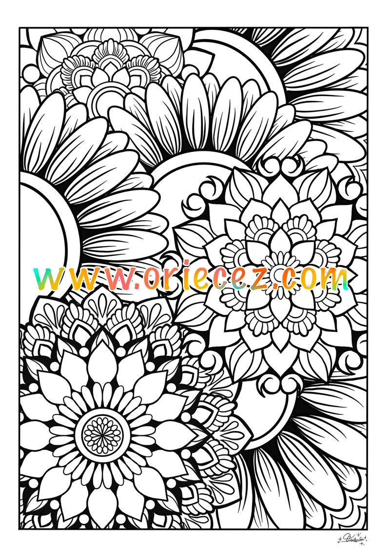 Hoja para colorear / Descarga digital / PDF - Etsy México