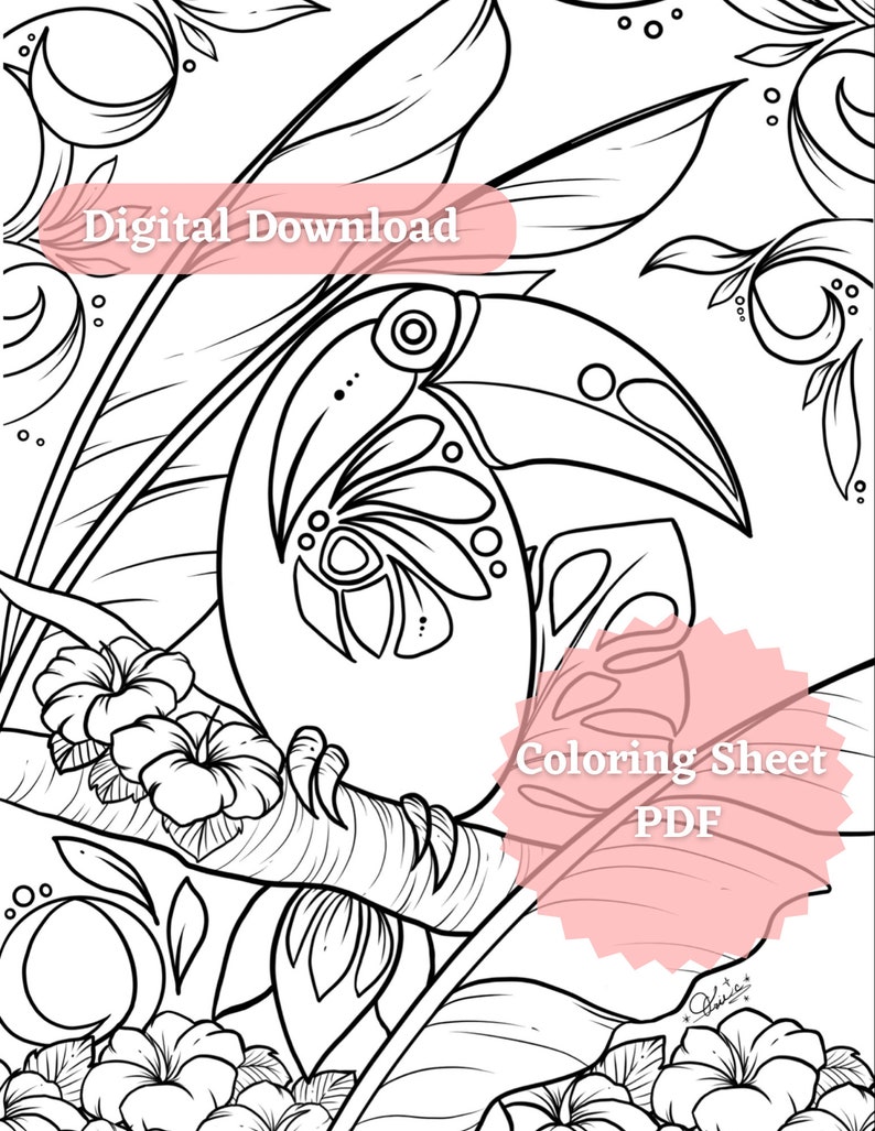 Coloring Sheet / Digital Download / PDF - Etsy