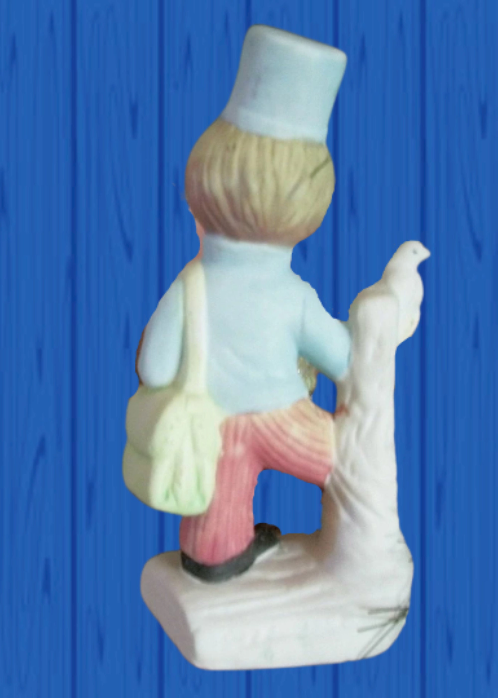 Porcelain Figurine Boy as French Mail Carrier Handpainted Ceramic ...