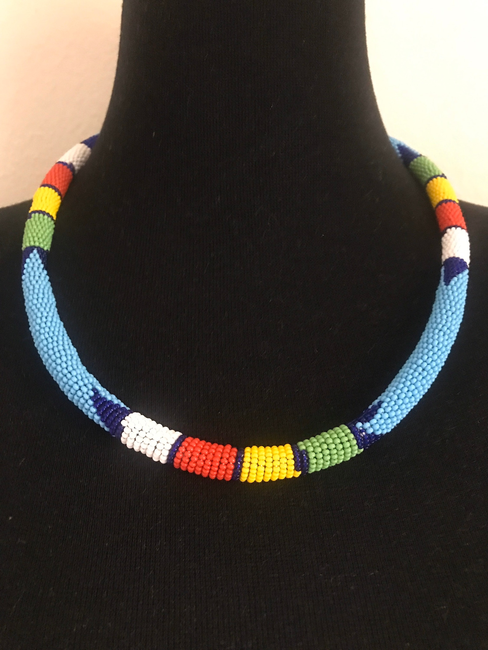 Beaded Traditional Zulu Necklace African Jewelry Etsy