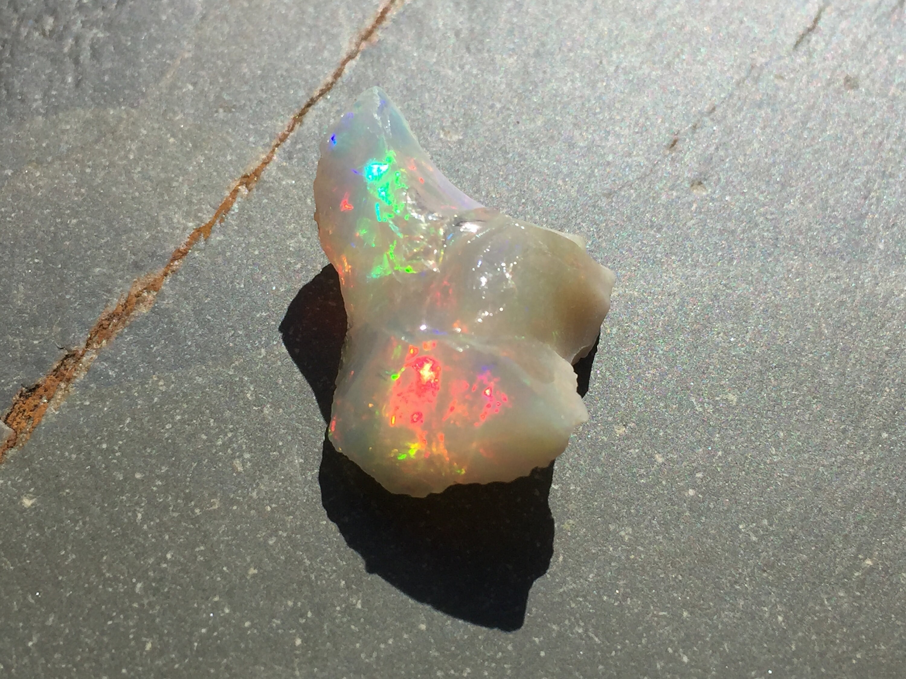 Raw Opal Stone 26mm 2.8 Grams Ethiopian Opal in Matrix Rough - Etsy