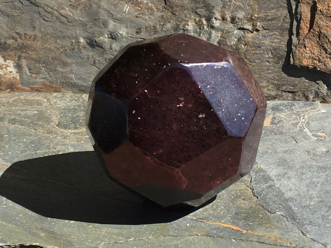 X-large Garnet Crystal, 62mm Red Garnet Stone Crystal Sphere From India ...