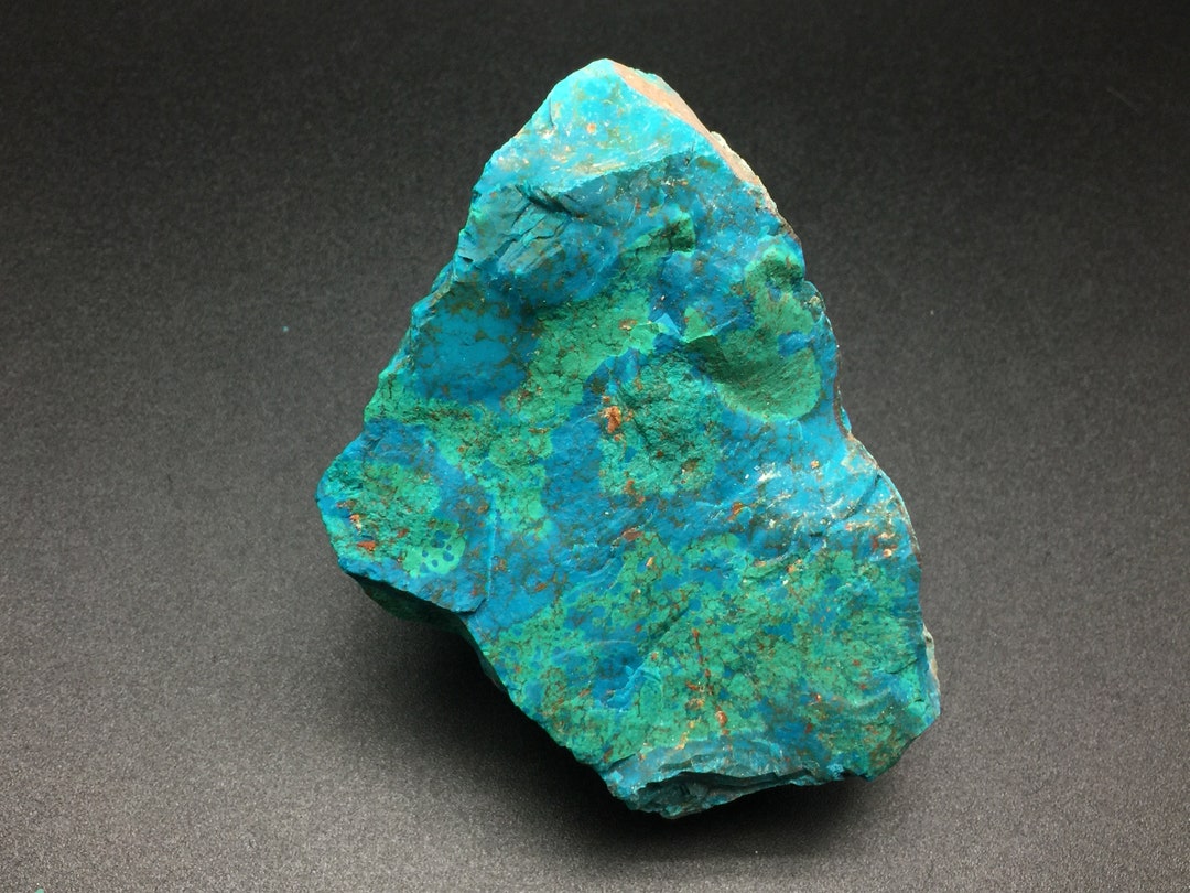 Chilean Chrysocolla, Large 4 Inch Raw Blue Chrysocolla With Green ...