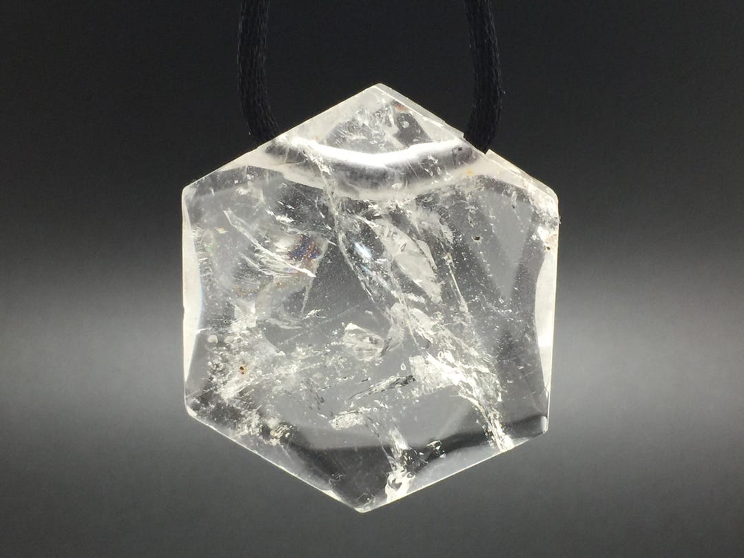 Clear Quartz Crystal Star Pendant, Sacred Geometry Crystal With Large ...