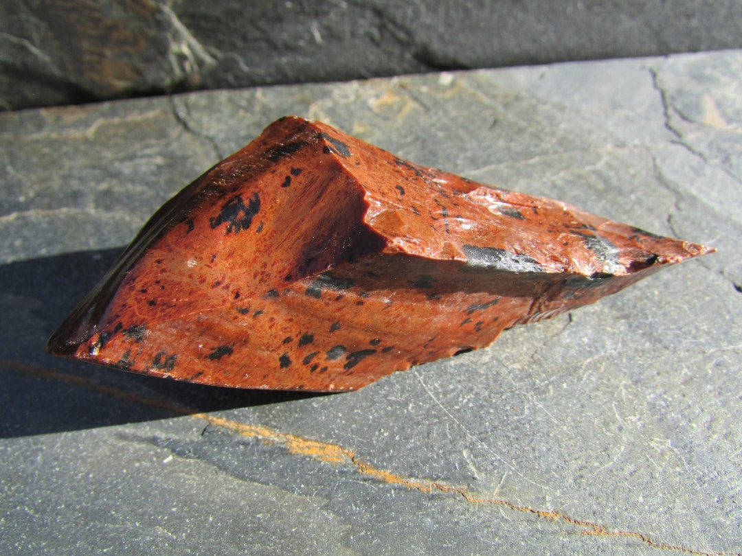 Piedra de obsidiana de caoba de 3 pulgadas de obsidiana cruda - Etsy España