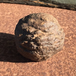 Shaman Stone, 55mm Large Raw Iron Oxide Shaman Stone Sphere, Moqui ...