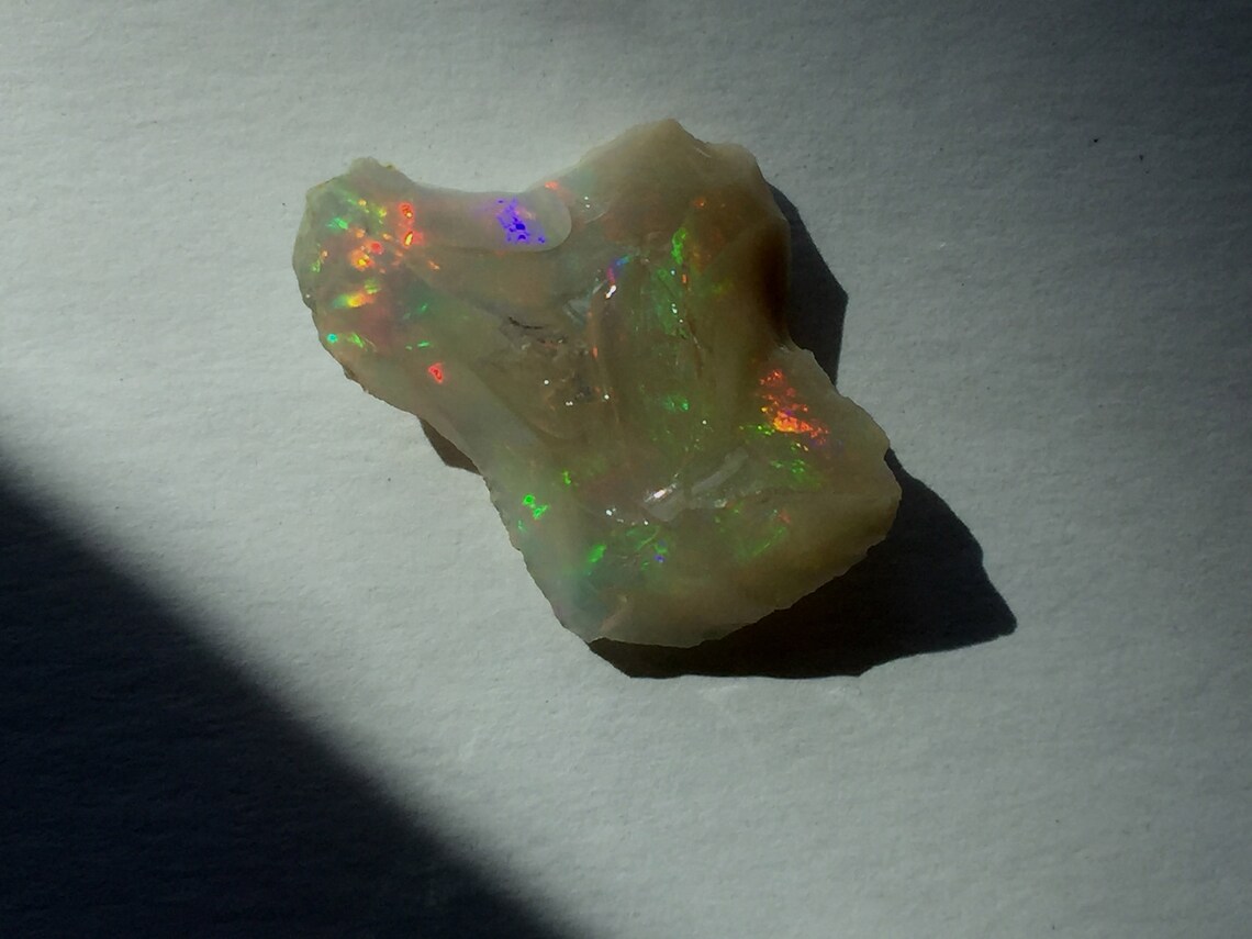 Raw Opal Stone 26mm 2.8 Grams Ethiopian Opal in Matrix Rough | Etsy