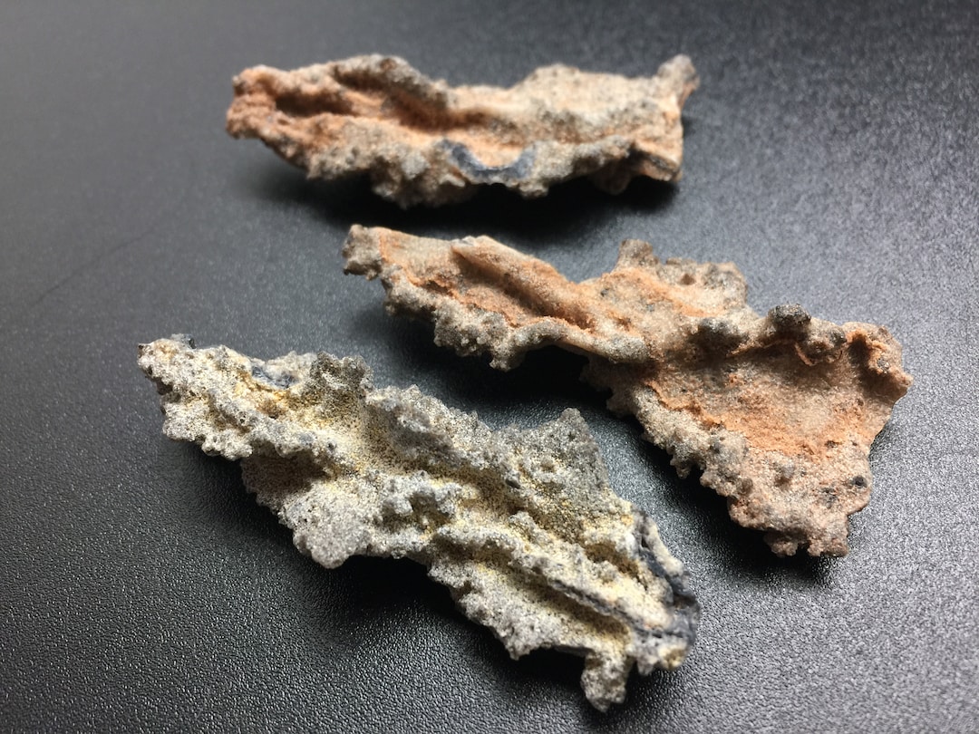 3 FULGURITE, Lightning Strikes Sand, Lightning Fused Glass Tubes ...