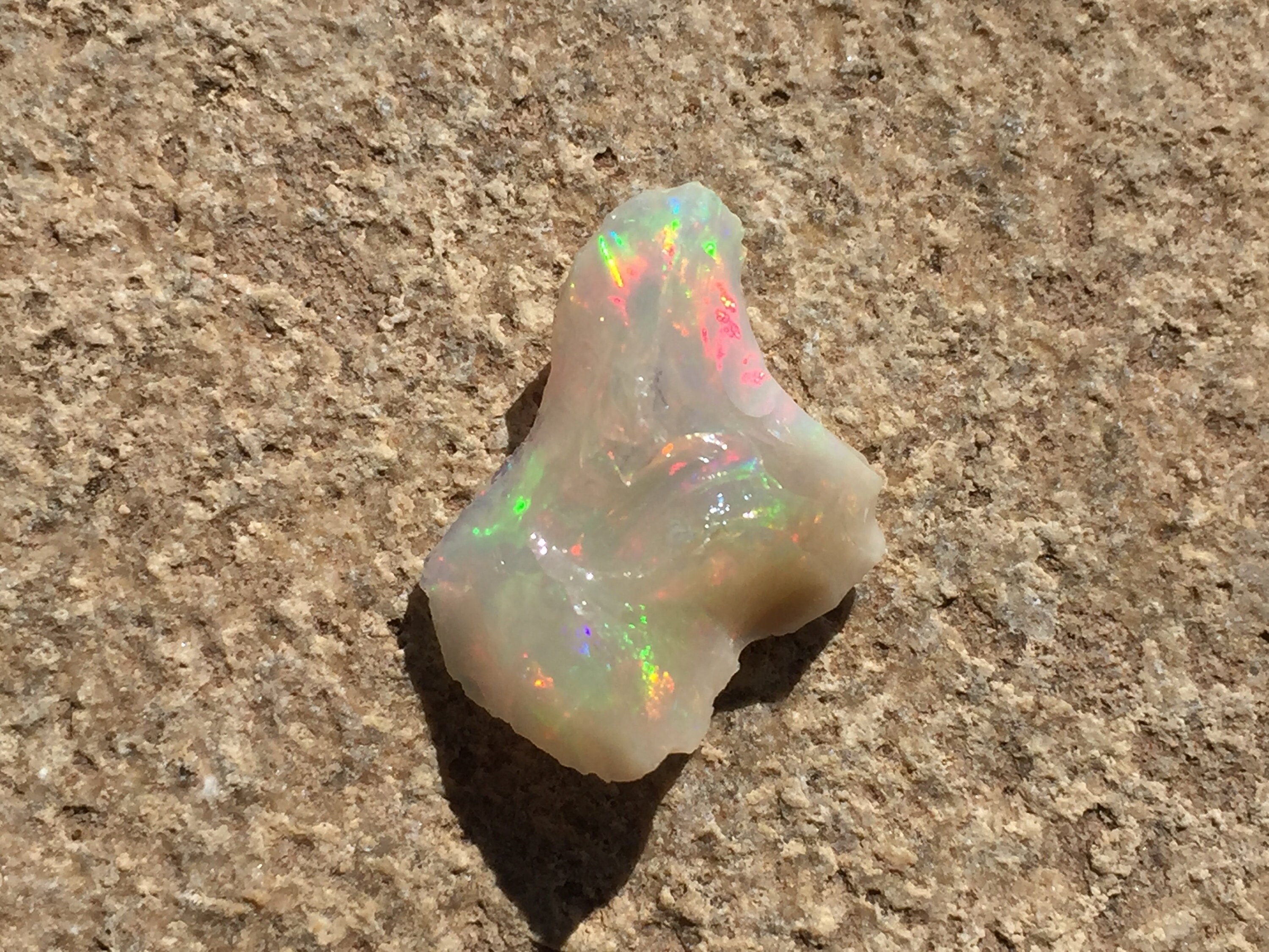 Raw Opal Stone 26mm 2.8 Grams Ethiopian Opal in Matrix Rough - Etsy