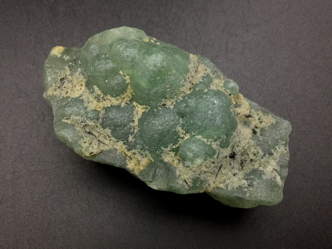 Prehnite Crystal 3.5 Inch, Large Green Prehnite With Epidote Raw Stone ...