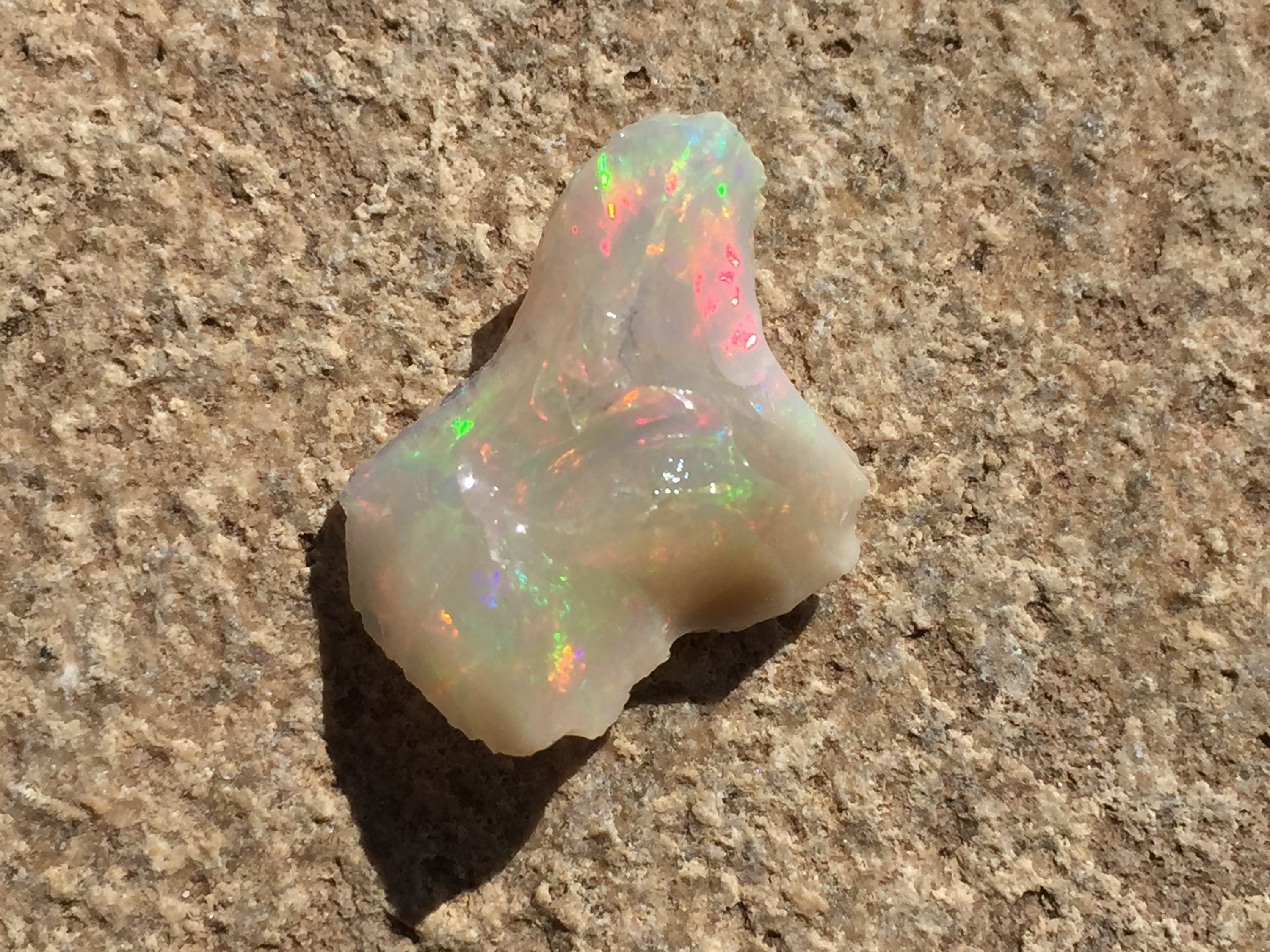 Raw Opal Stone 26mm 2.8 Grams Ethiopian Opal in Matrix Rough - Etsy