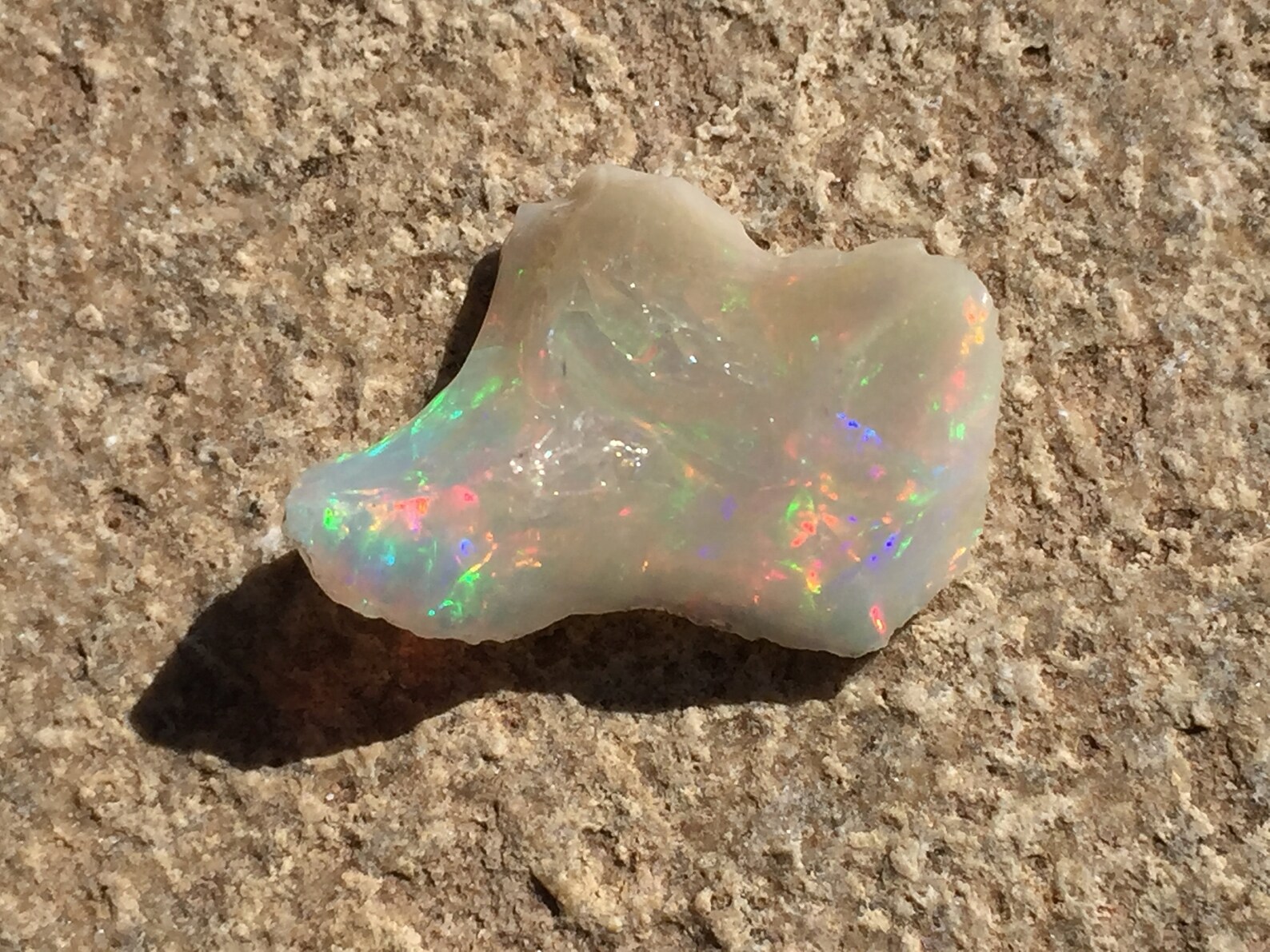 Raw Opal Stone 26mm 2.8 Grams Ethiopian Opal in Matrix Rough | Etsy