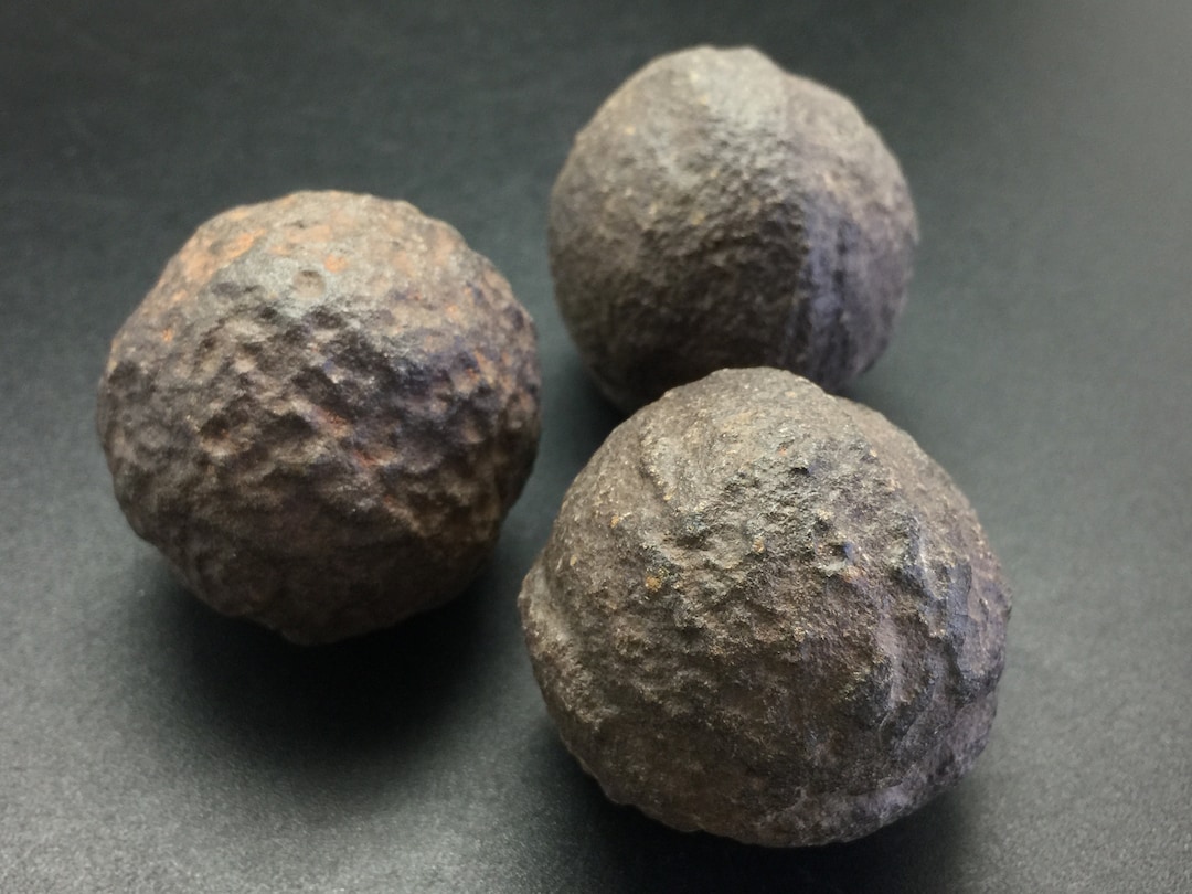 3 Shaman Stones, Large Raw Hematite Shaman Stone Spheres, Moqui Marbles ...