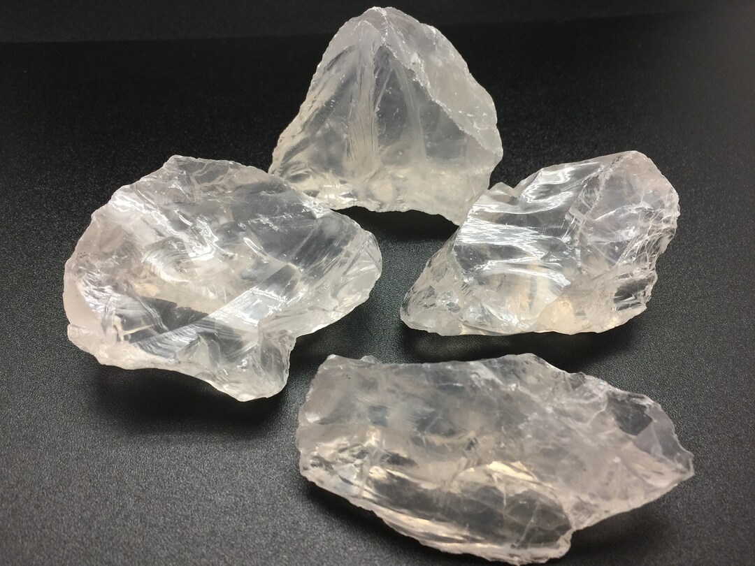 4 Girasol Quartz Stones, Raw Quartz Rough From Madagascar, Girasol Opal ...