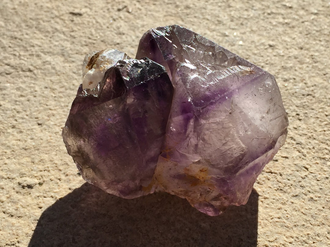 Nigerian Amethyst Crystal, 70mm Double Terminated Soul Mate Crystal ...