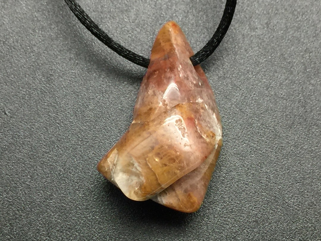 Amphibole / Angel Phantom Quartz Pendant, Quartz With Mineral ...