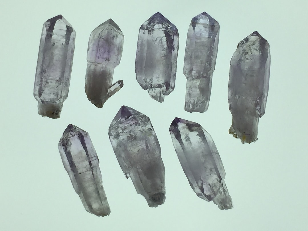 8 Vera Cruz Amethyst Scepter Crystals, Clear Lavender Purple Amethyst ...