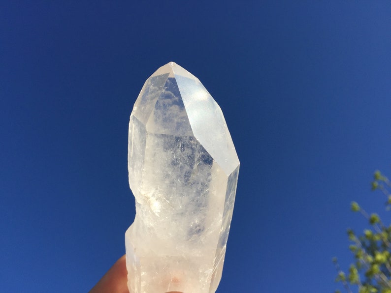 Raw Crystal 4 Inch Clear Quartz Crystal Point Natural - Etsy