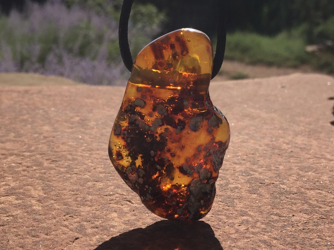 Large Mexican Amber Pendant, 60mm Amber Nugget From Chiapas, Mexico ...