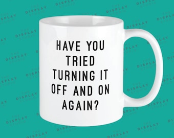 The IT Crowd Coffee Mug I.T. Moss Roy Jen Turn It - Etsy