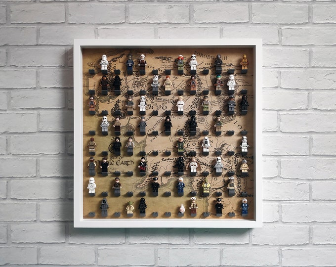 Display Frame for Lego Minifigures Large Storage Case Stand - Perspex ...