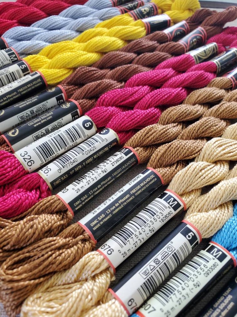 DMC Pearl Cotton Thread, Size 5 - Sold Individually You Pick Color - Etsy