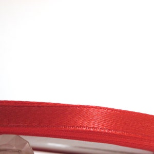 Red - 6 Mm -10mm Single Faced Satin Ribbon - Color Red - Red Ribbon ...