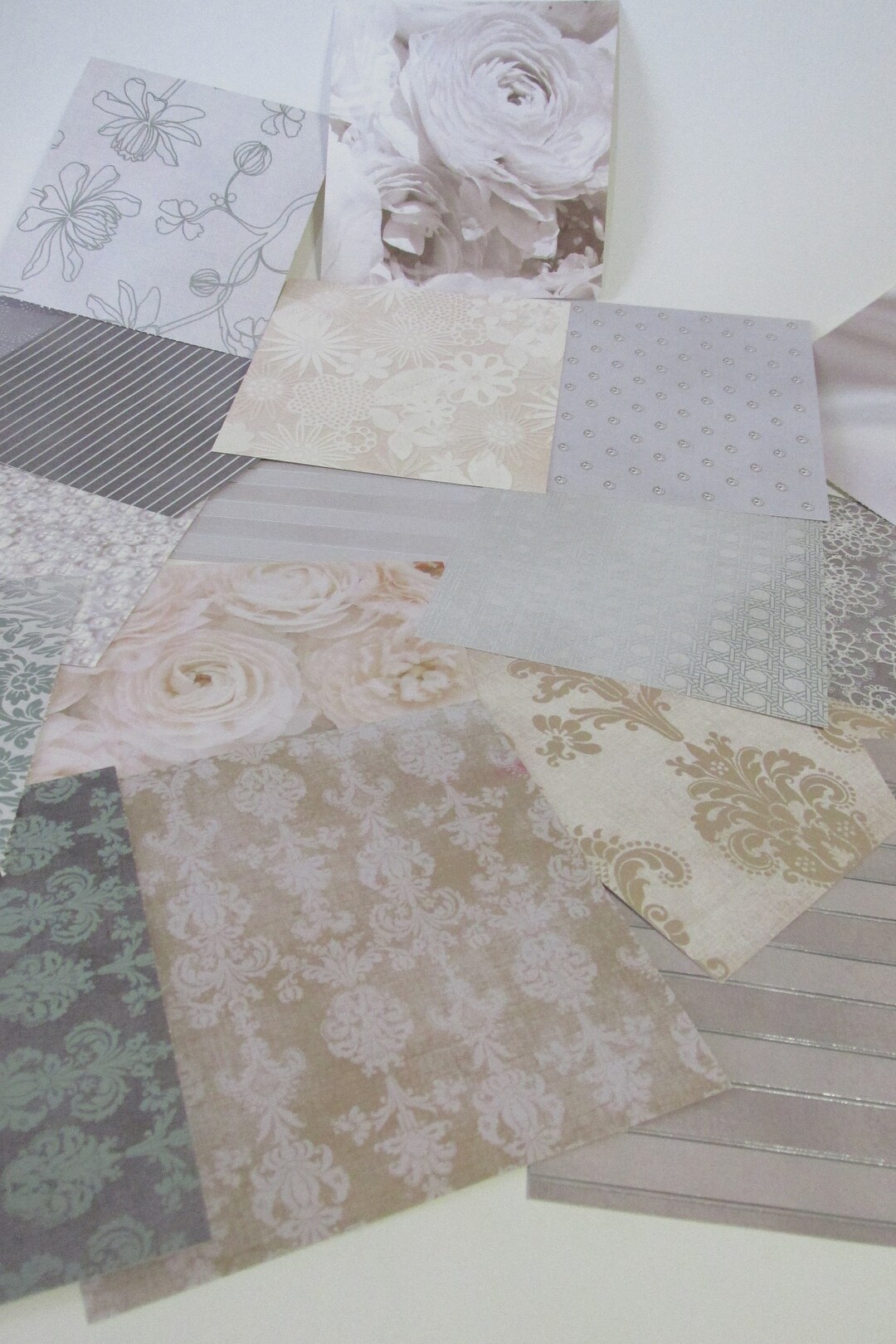 Cardstock Paper - Lace and Pearls Collection - 18 Pieces - Etsy